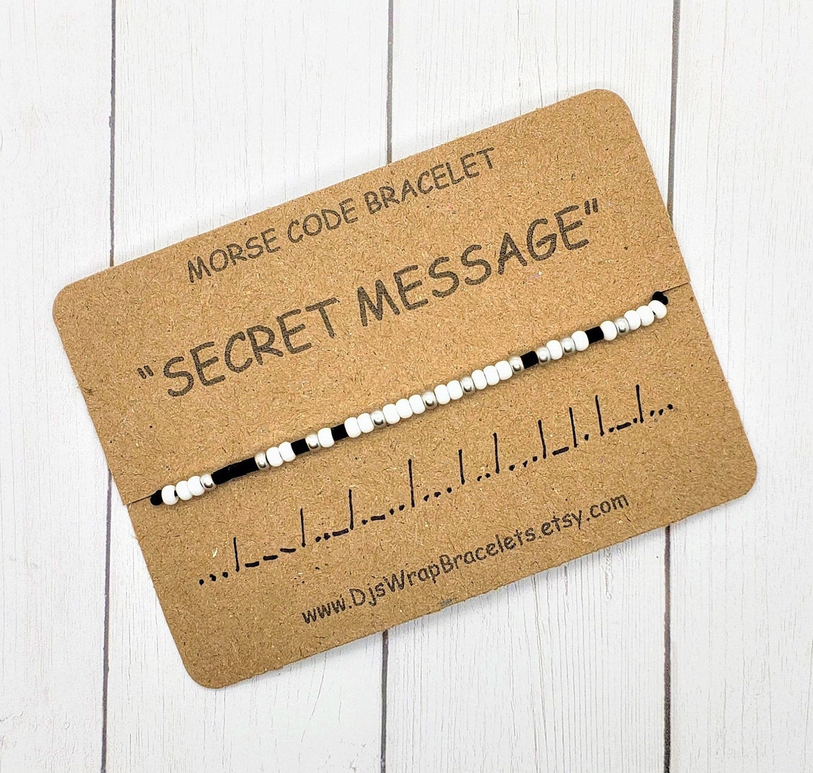Secret Message Morse Code Bracelet Custom Bracelet | Etsy