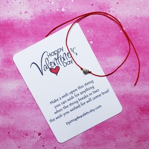 Happy Valentine's Day Wish Bracelet, Best Friend Friendship Bracelet ...