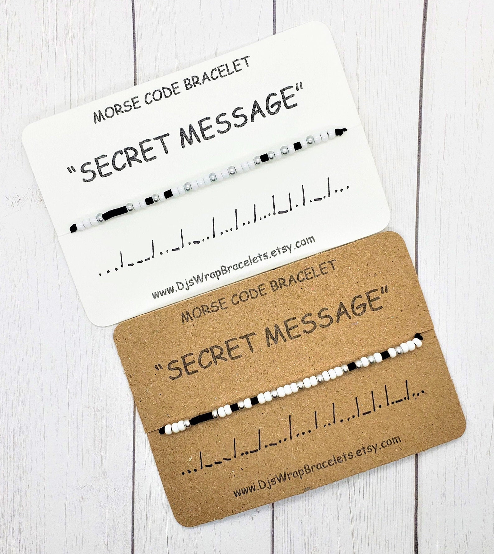 Secret Message Morse Code Bracelet Custom Bracelet | Etsy