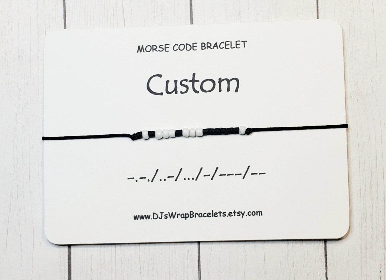 Custom Morse Code Bracelet, Personalized Morse Code Jewelry, Friendship ...