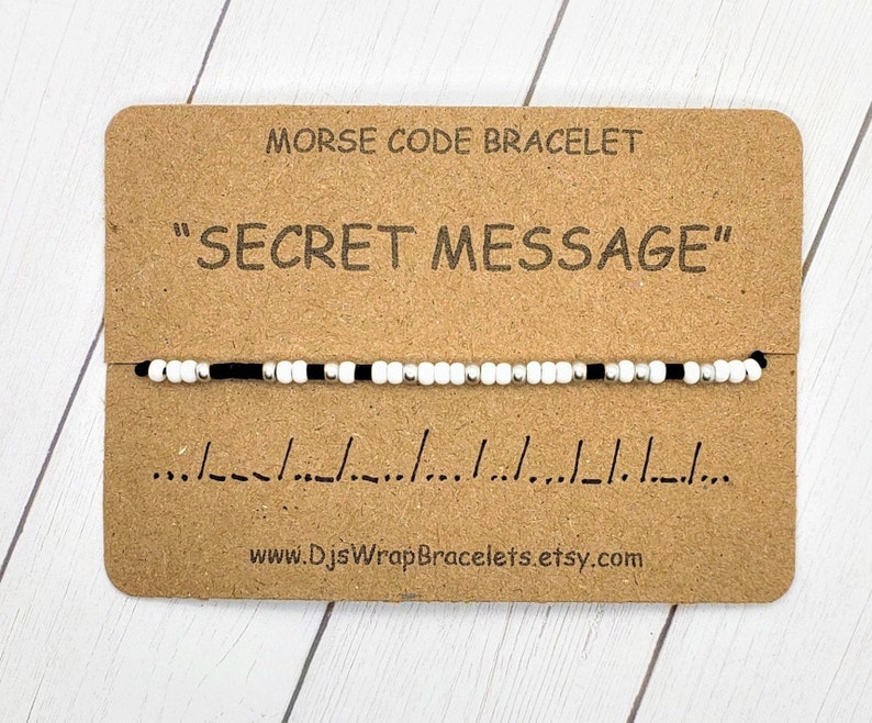 Secret Message Morse Code Bracelet Custom Bracelet - Etsy