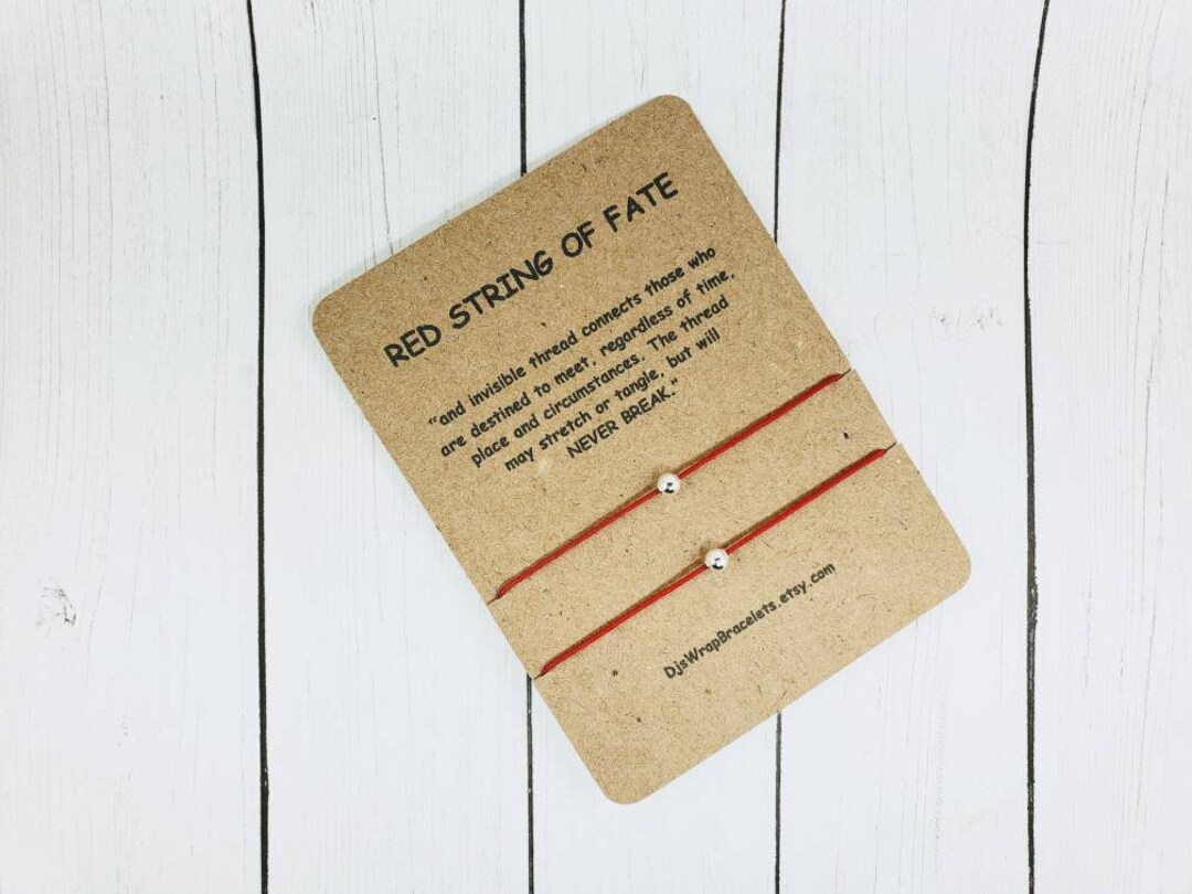 Red String of Fate Couples Bracelet Set Red Thread Bracelet - Etsy