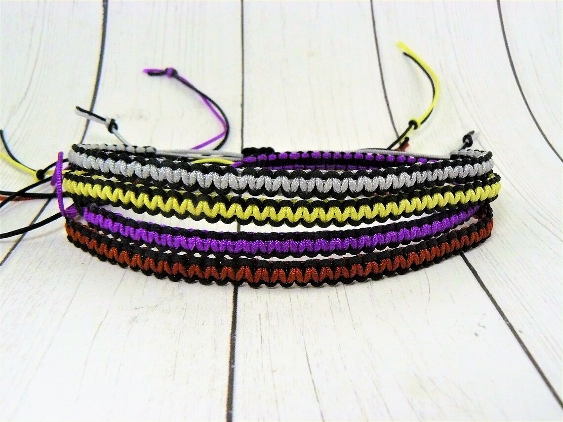 Two Tone Macrame String Bracelet, Friendship Bracelet, Waterproof ...