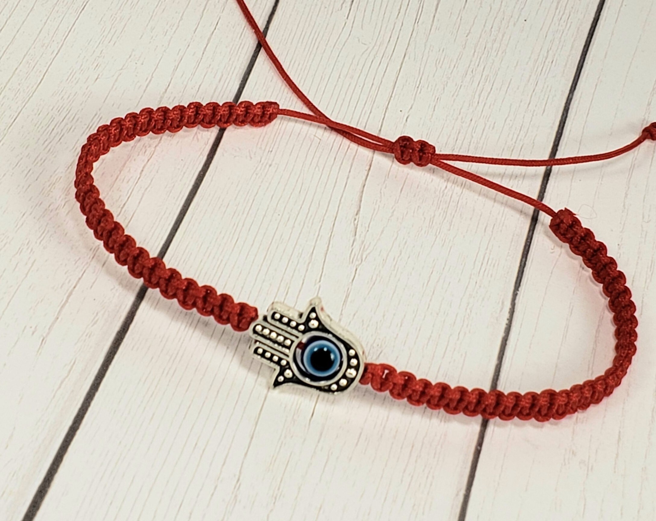 Hasma Hand Red String Bracelet, Evil Eye Bracelet, Happiness, Luck ...