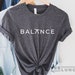 Balance Cute Shirt Motivational T-shirt Minimalism Tee | Etsy