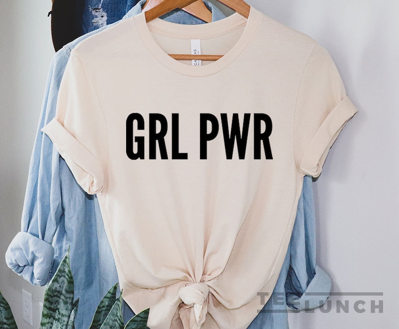 GRL PWR Girl Power T-shirt Grl Pwr Tee Feminism Women - Etsy