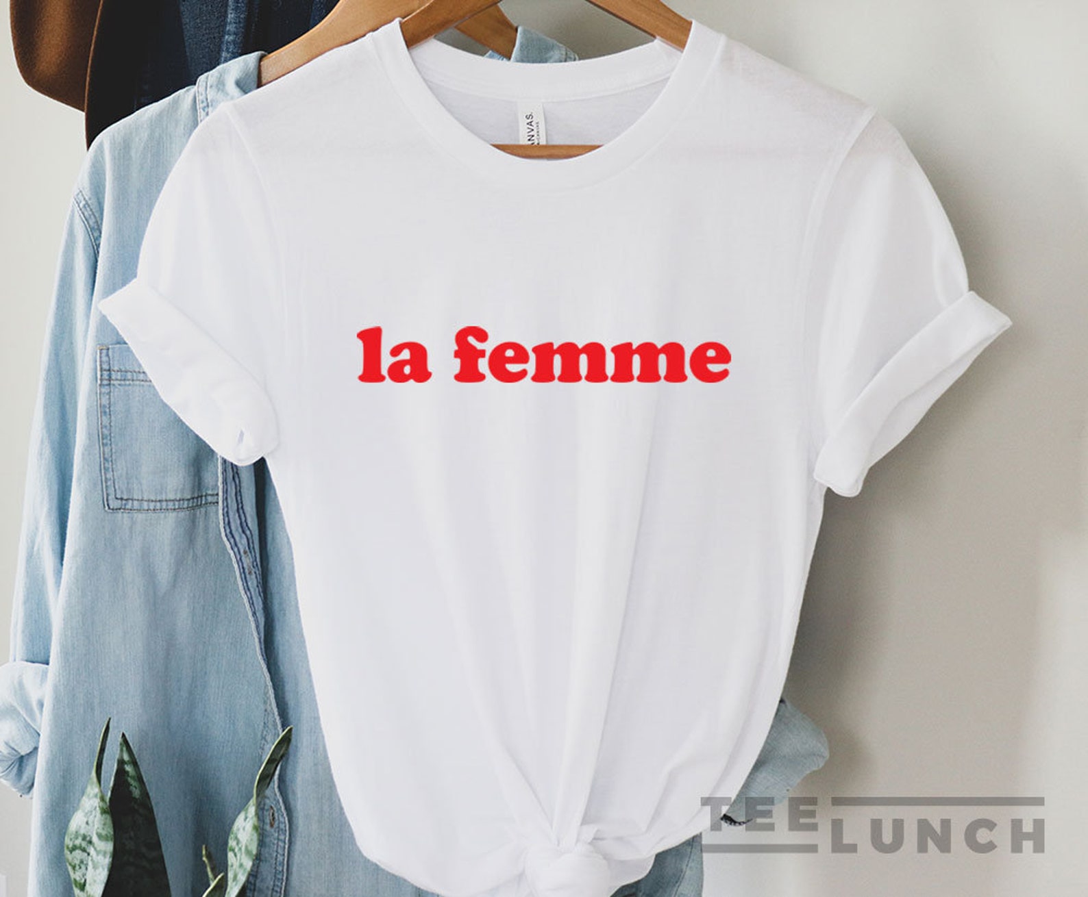 La Femme La Femme T-shirt Feminist Feminist Shirt French - Etsy