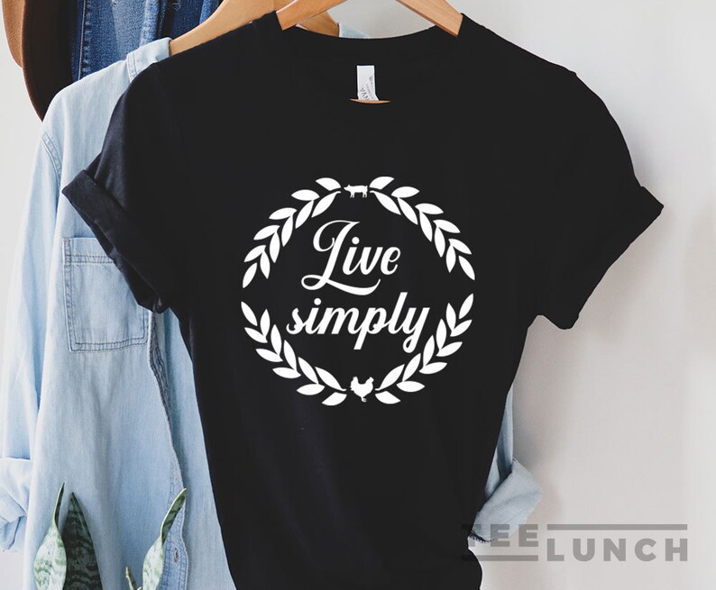 Live Simply, Love T-shirt, Kindness, Farm Shirt, Farm Lover, Unisex T ...