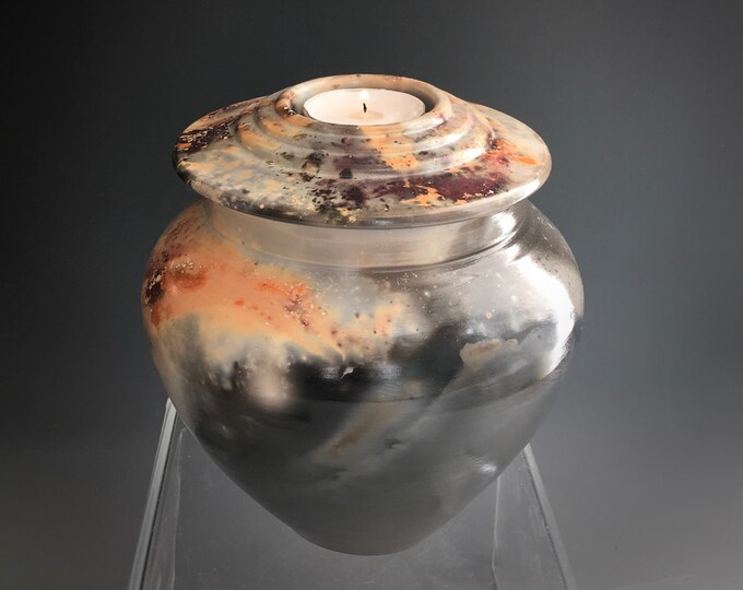 Ceramic Candle Urn Pit Fire Pottery Burial Cremation Urn - Etsy