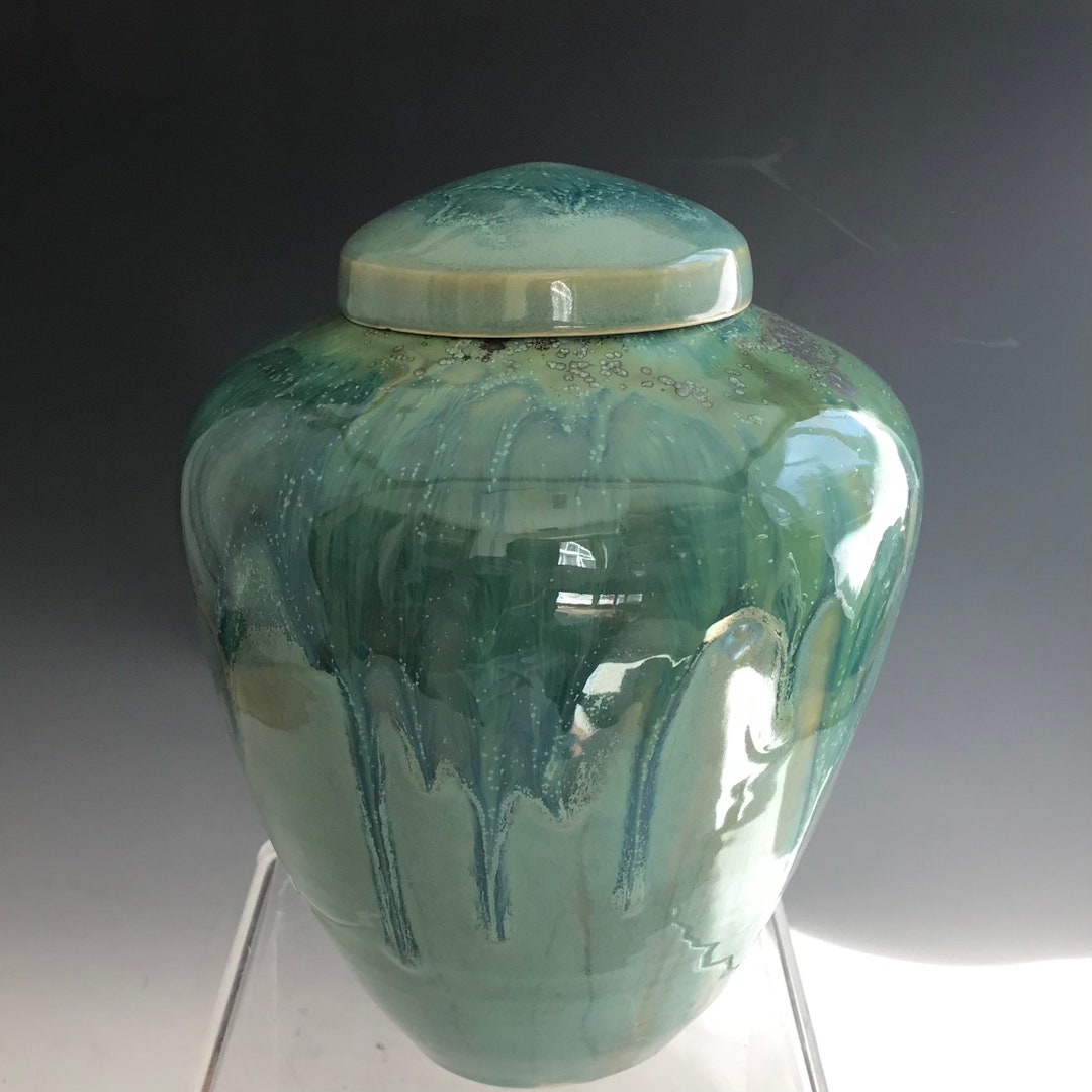 Ceramic Cremation Urns, Large Glazed Ceramic Urns, Decorative Ceramic ...