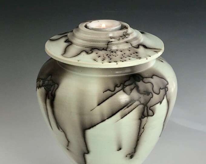 Ceramic Cremation Burial Urn Horsehair Raku Fine Ceramic - Etsy