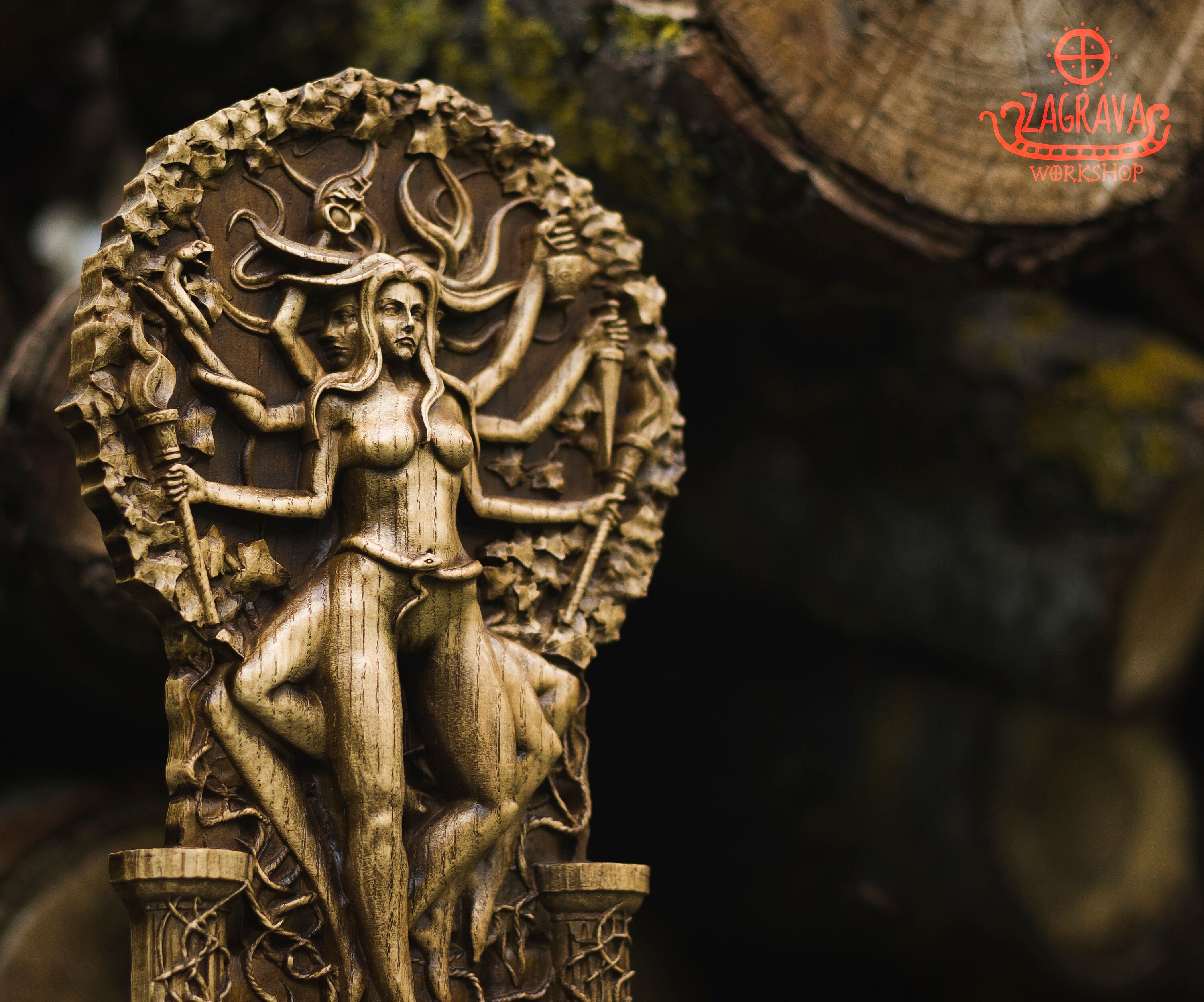 Hecate, Hekate figurine, Greek goddess, pagan goddess, wiccan, wicca, altar, druid, witches ...