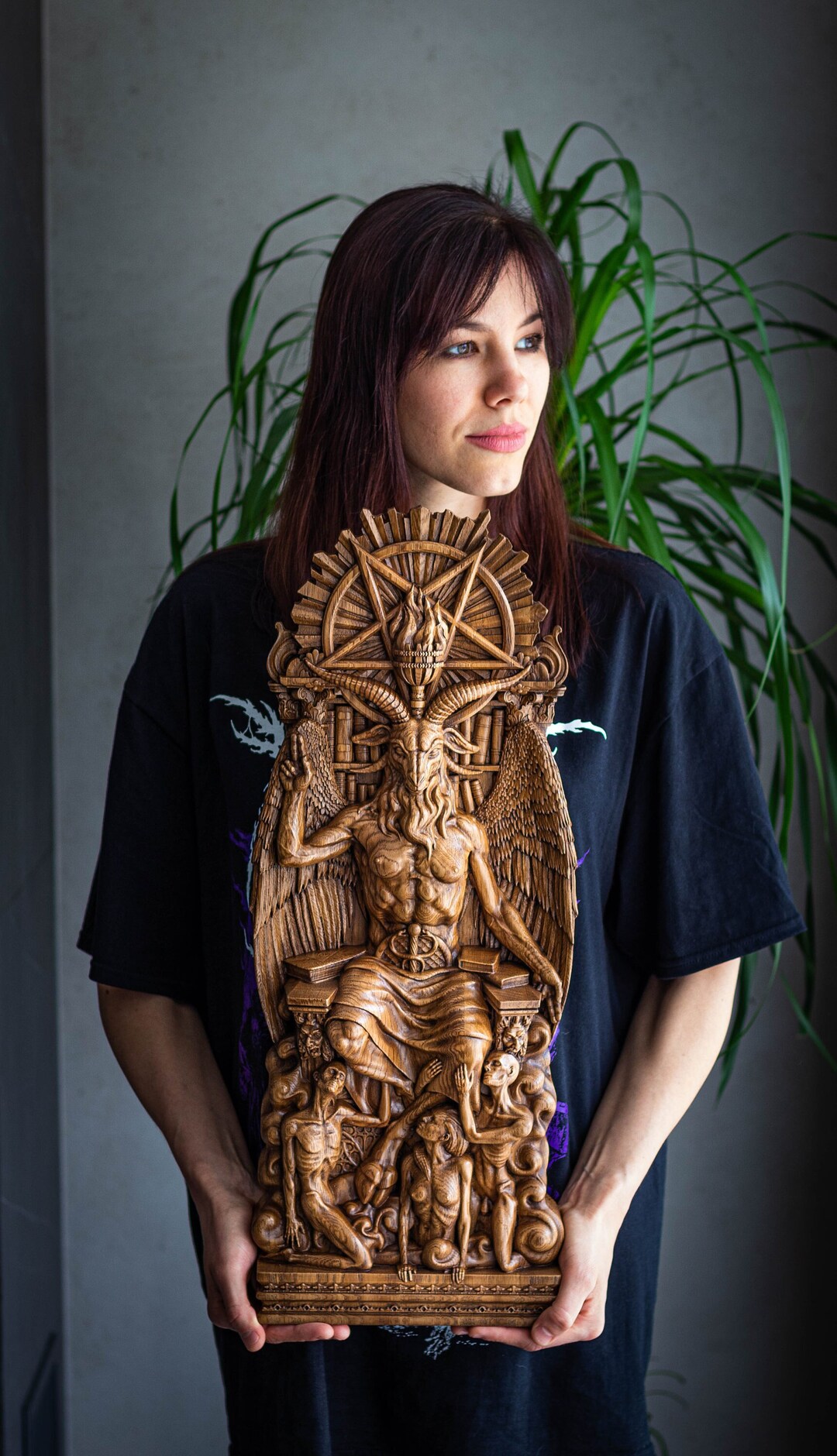 Baphomet LARGE Statue: A Majestic Addition to Your Home Altar for Wicca ...