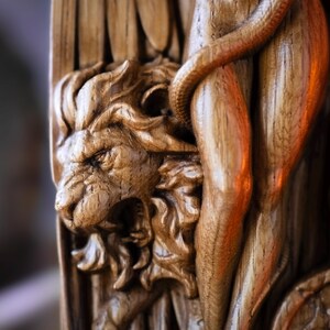 Lilith Inanna Astaroth Goddess Statue – Handmade Oak Occult Altar Decor ...
