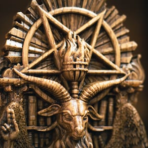 Baphomet LARGE Statue: A Majestic Addition to Your Home Altar for Wicca ...