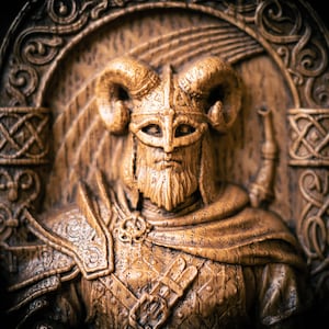 Heimdallr Norse God Statue From Oak. - Etsy