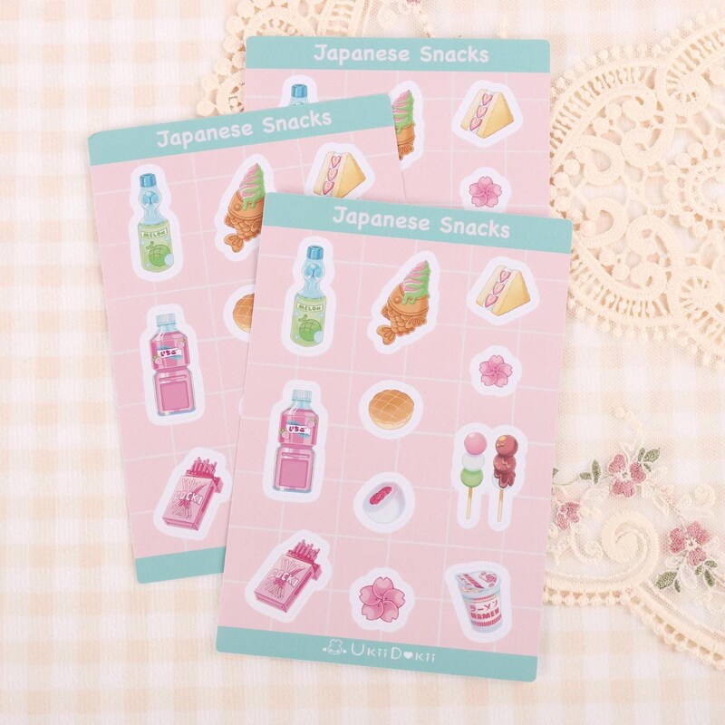 Japanese Snack Stickers - Etsy