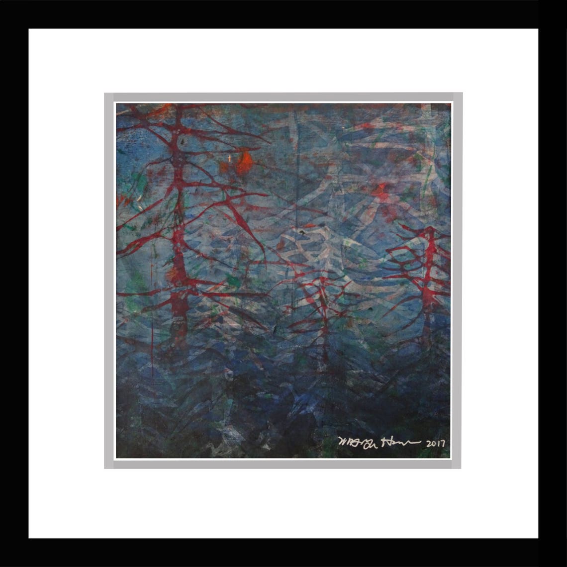 Finding Nemo- Gelatin Monotype Print; Matted, Framed and Ready to Hang ...