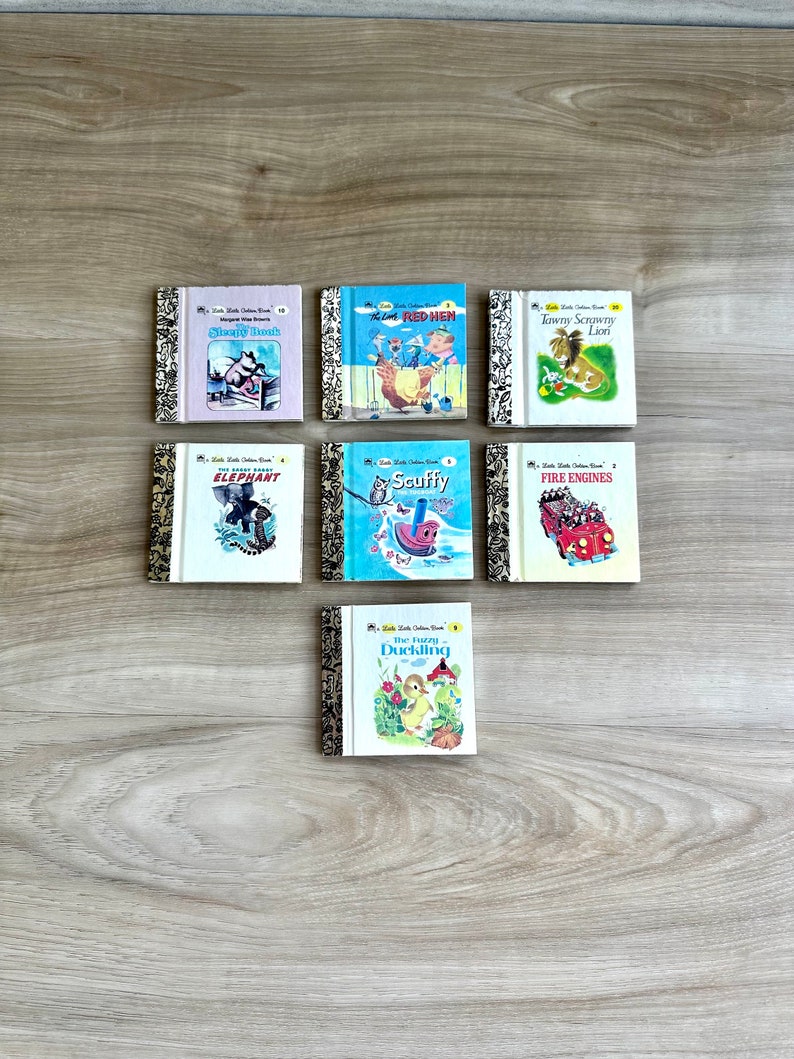 Mini Little Golden Books Vintage Early 1990s Set Lot of 8 - Etsy