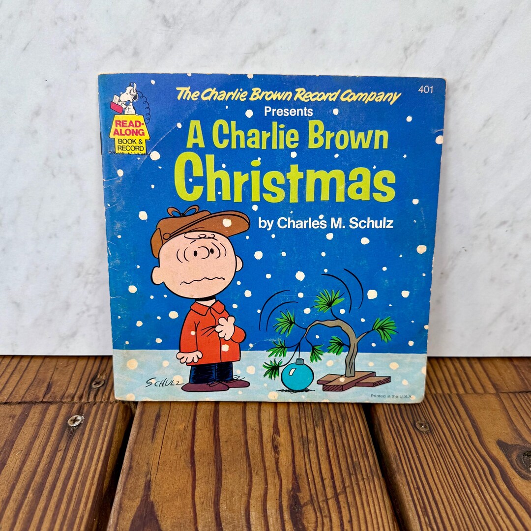 Vintage 1977 Charlie Brown Christmas Read-along Book & Record #401 ...