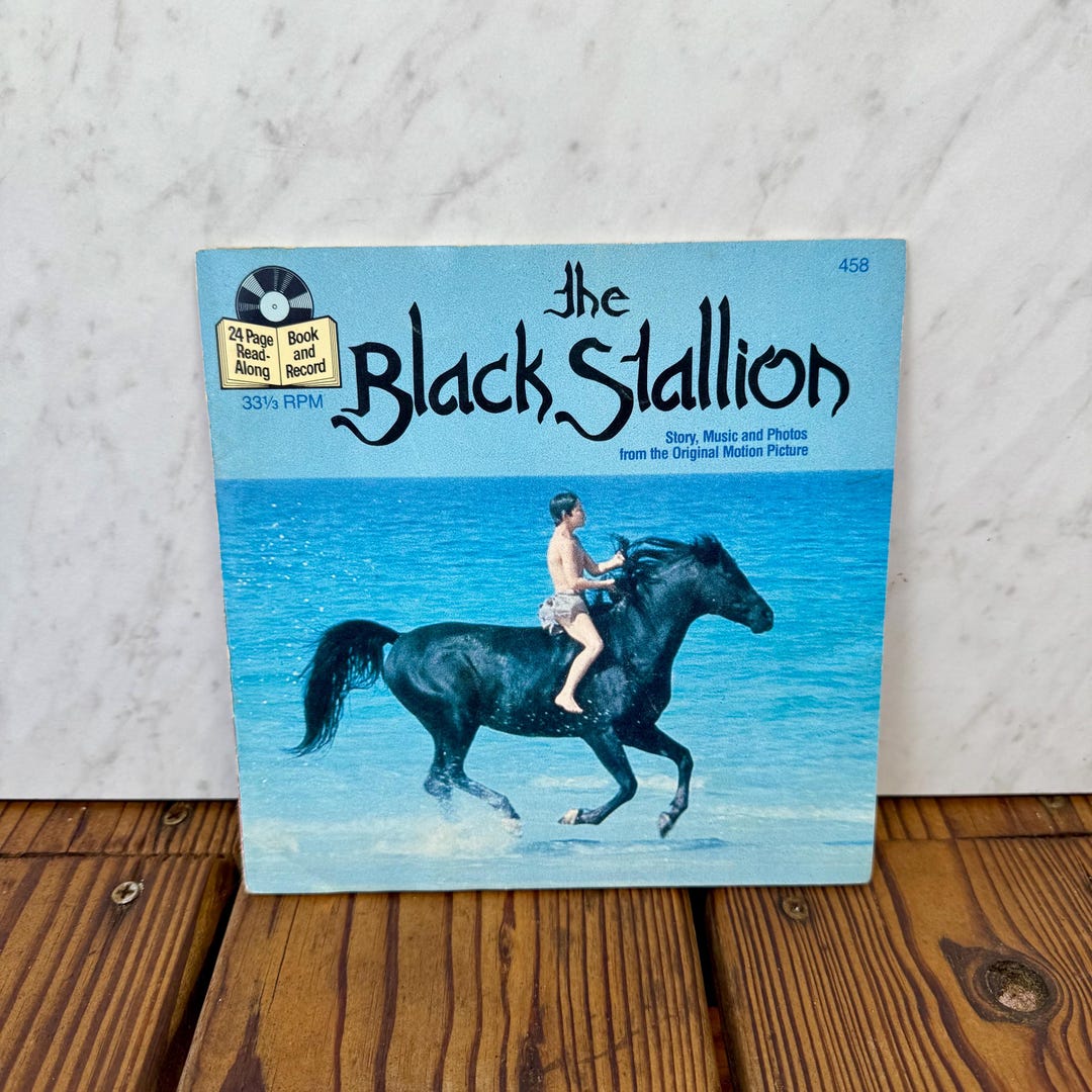 Vintage 1982 the Black Stallion Record and Book 33 1/3 With Songs ...