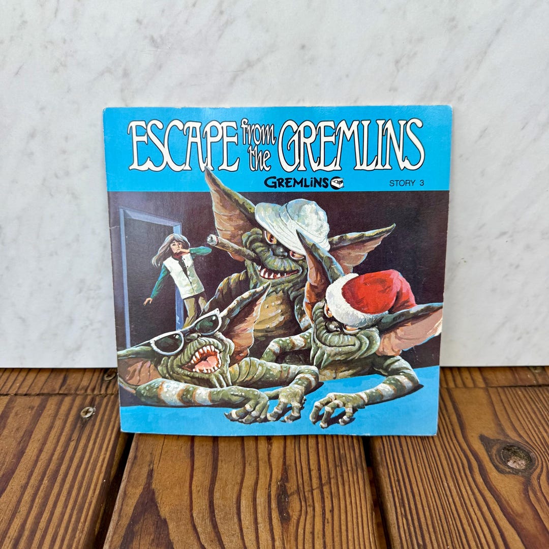 Vintage 1984 Gremlins Adventures Read-along Record - Escape From the ...