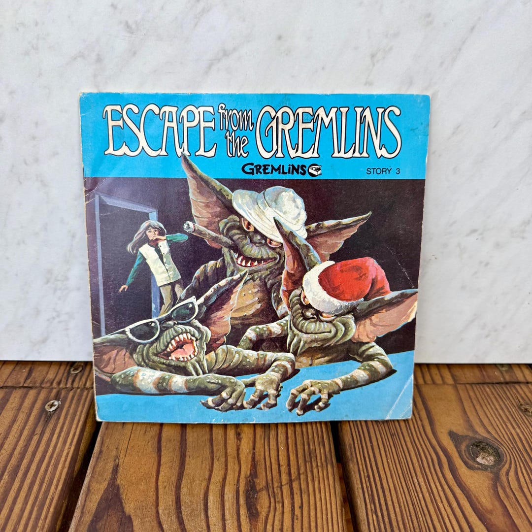 Vintage 1984 Gremlins Read-along Book and Record: Escape From the ...