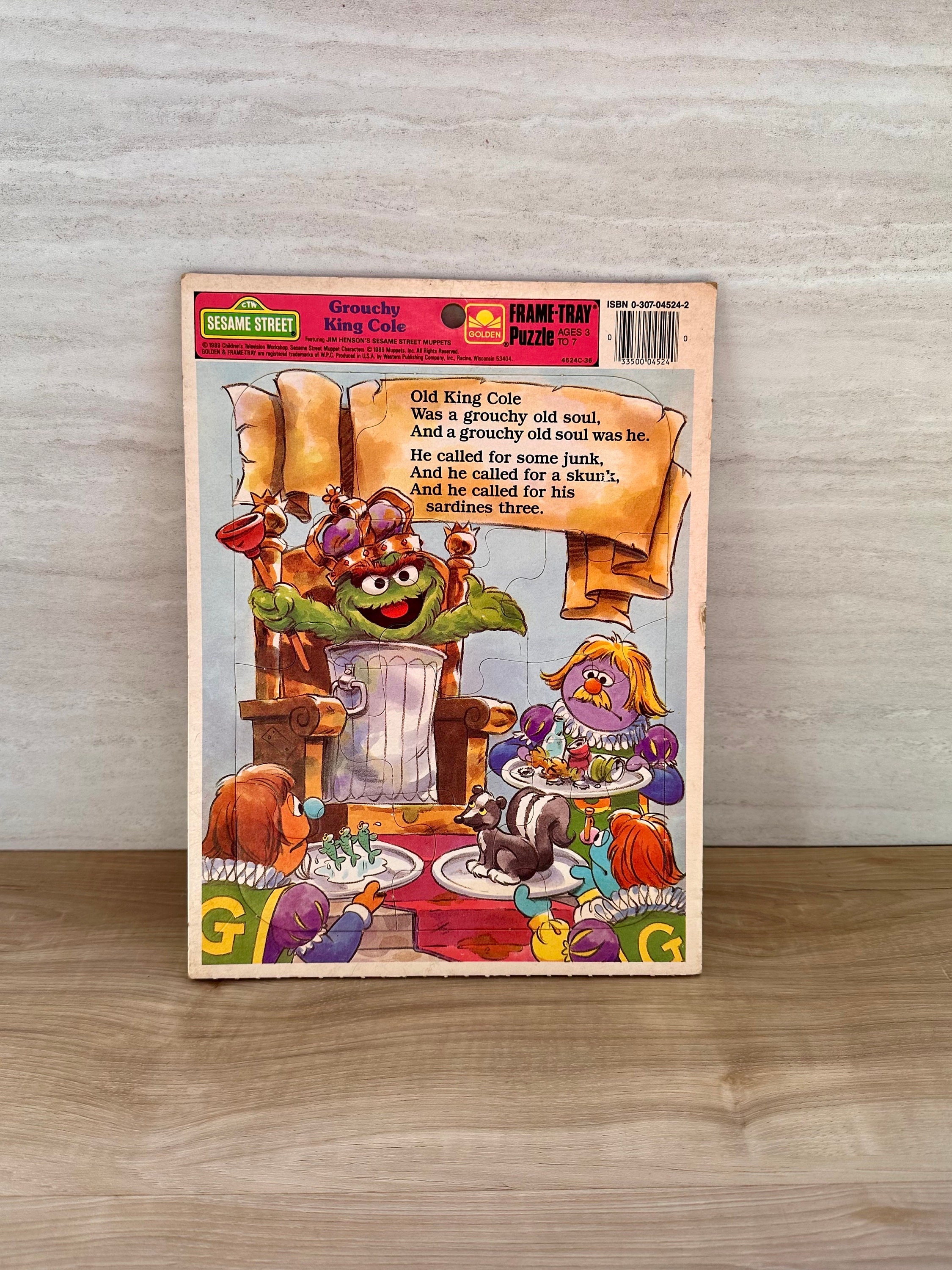 Vintage 1989 Sesame Street Golden Frame-tray 12 Piece Puzzle - Etsy