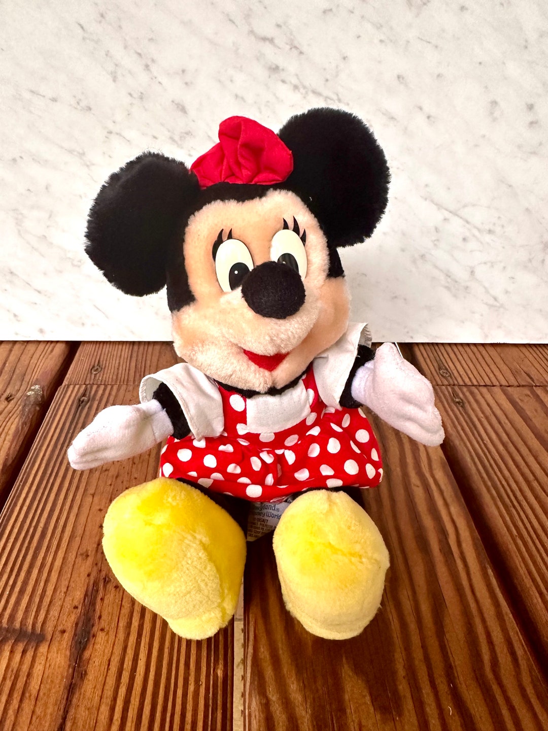 Vintage 1980s Minnie Mouse 8 Plushie Stuffed Animal Walt Disneyland ...