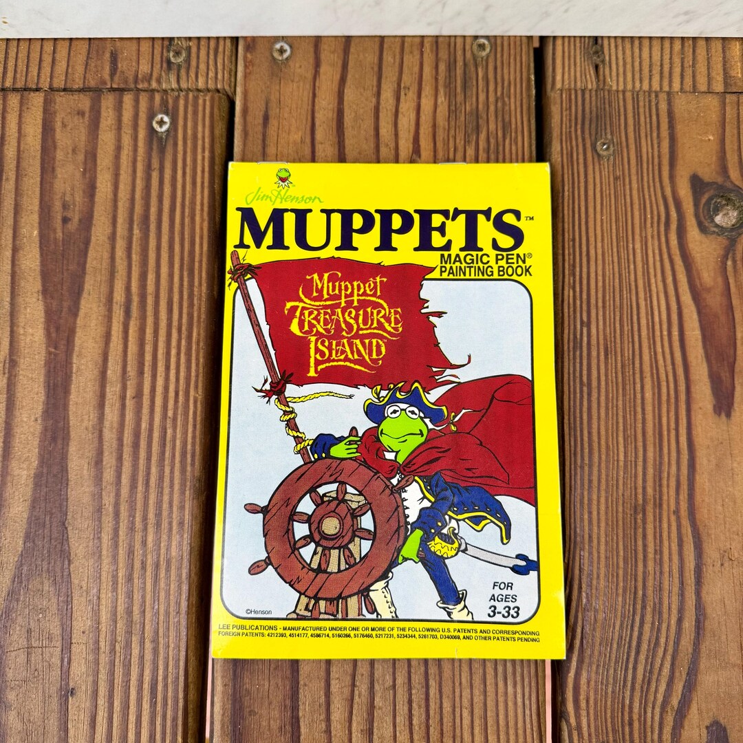Vintage Muppet Treasure Island Magic Pen Book: 1996 Jim Henson Lee ...