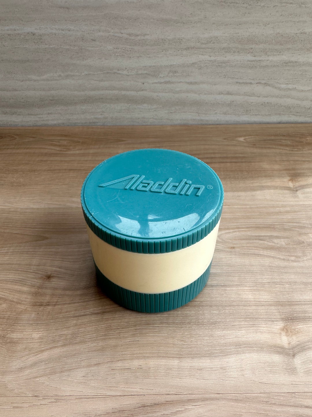 1970's Aladdin Hot or Cold Insulated Thermos - Vintage - Blue and Cream ...