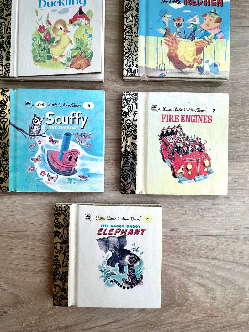 Mini Little Golden Books Vintage Early 1990s Set Lot of 8 - Etsy