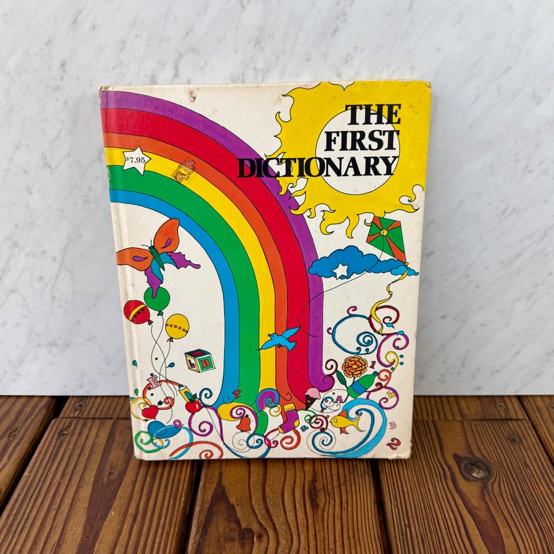 Vintage 1977 “the First Dictionary” – Banner Press Kids Illustrated ...