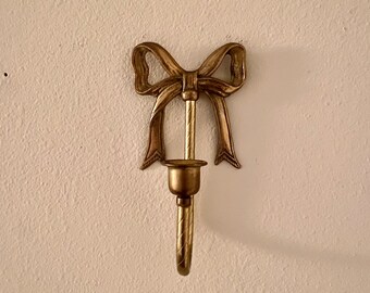Brass Bow Sconce - Etsy