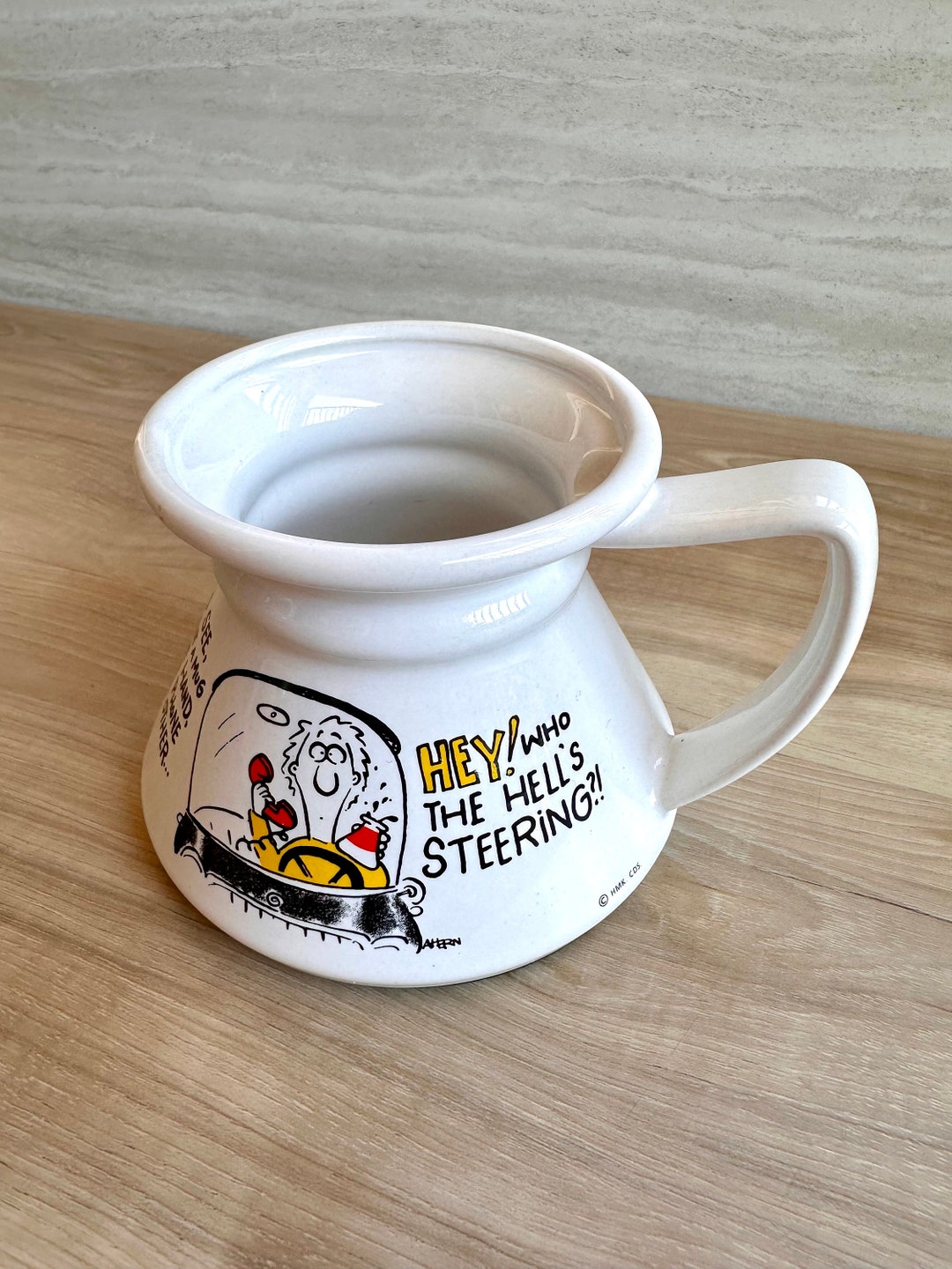 Vintage 1980s Hallmark Funny Coffee Mug – Cartoon Driver Humor Cup - Etsy