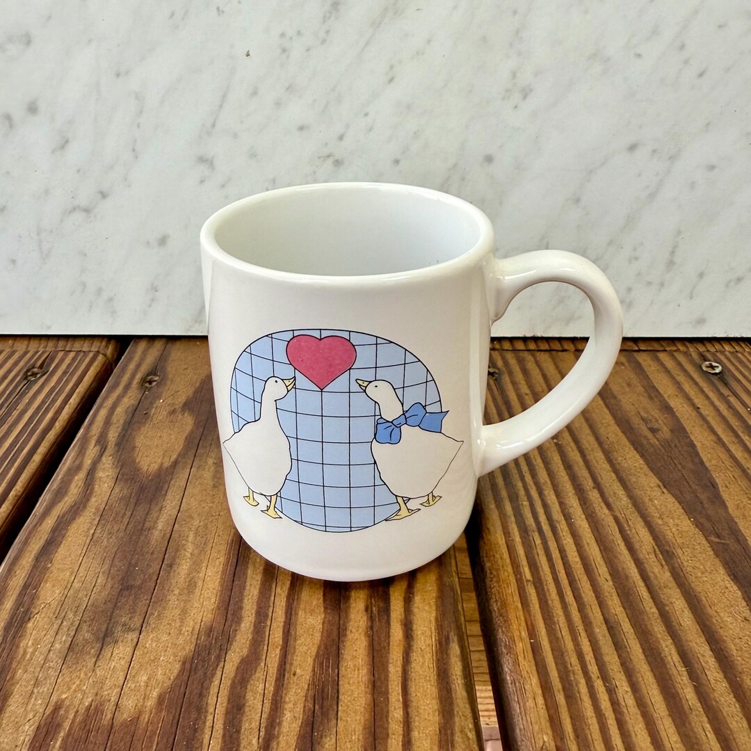 Vintage 1980's Country Kitchen Goose Geese Ducks Ceramic Coffee Tea Mug ...