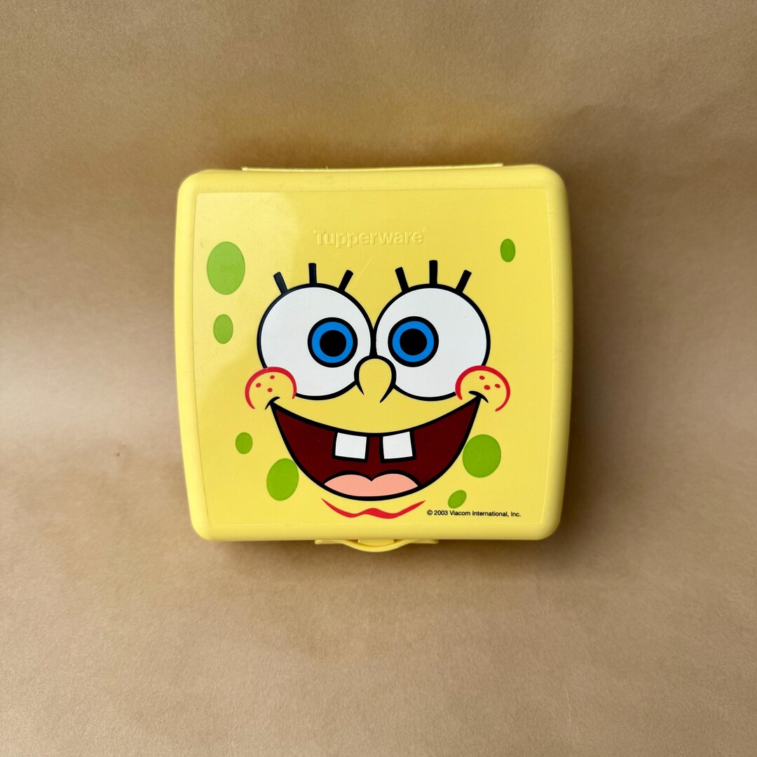 Vintage 2003 Spongebob Squarepants Tupperware Sandwich Holder Keeper ...
