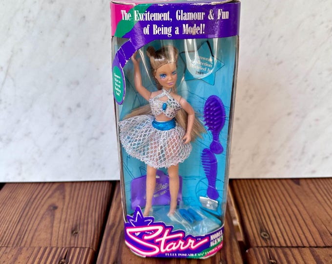 Vintage 1996 Dawn Starr Model Agency Fully Poseable 6 1/2 Inch Fashion ...