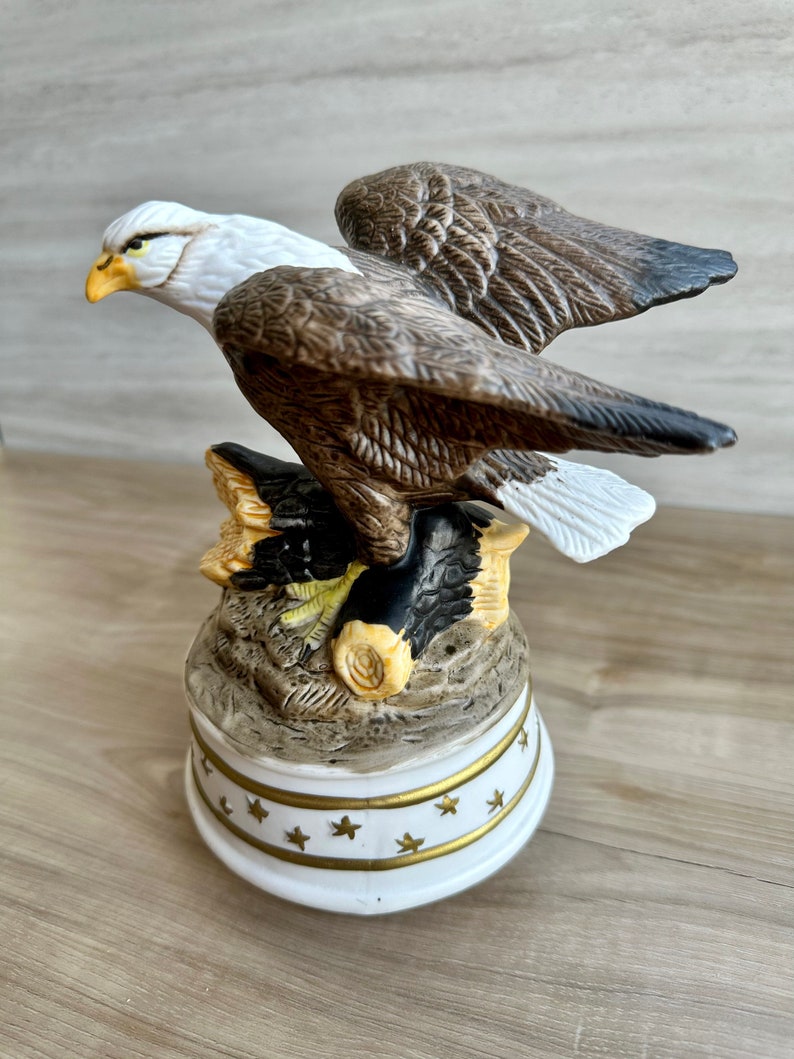 Vintage Bald Eagle Music Box – Ceramic Americana Decor - Etsy