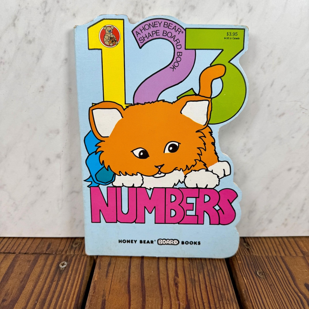 Vintage Honey Bear Numbers Board Book, 1990s Toddler Counting Book - Etsy