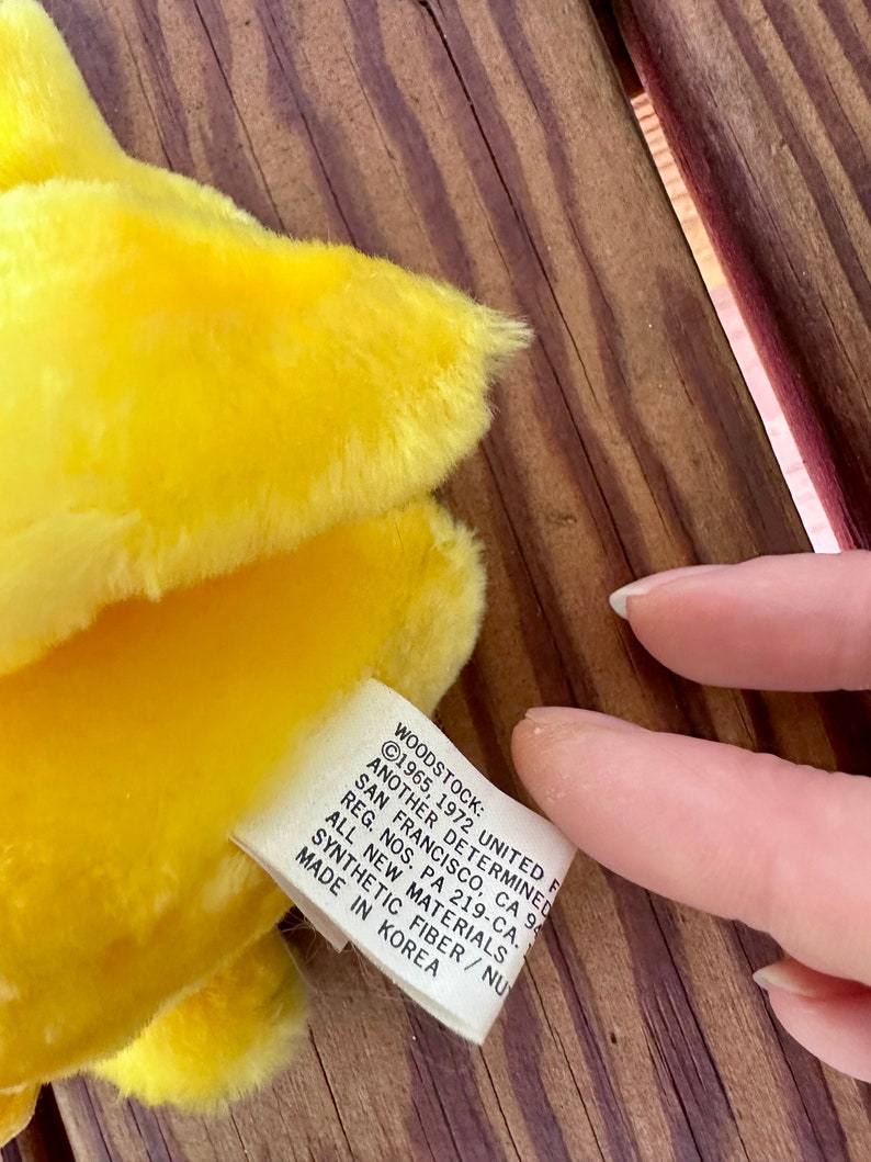 Vintage 1972 Woodstock United Feature Small Bean Doll Plush Peanuts ...