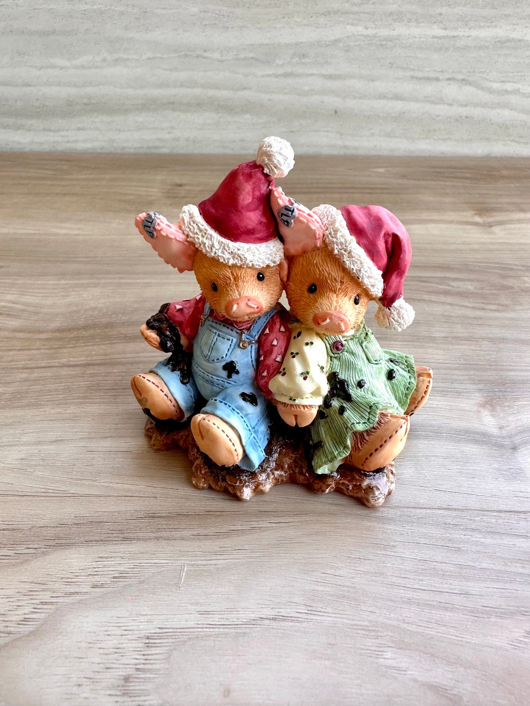 This Little Piggy - Pigs in Mud Figurine - Vintage 1995 Enesco - "we ...