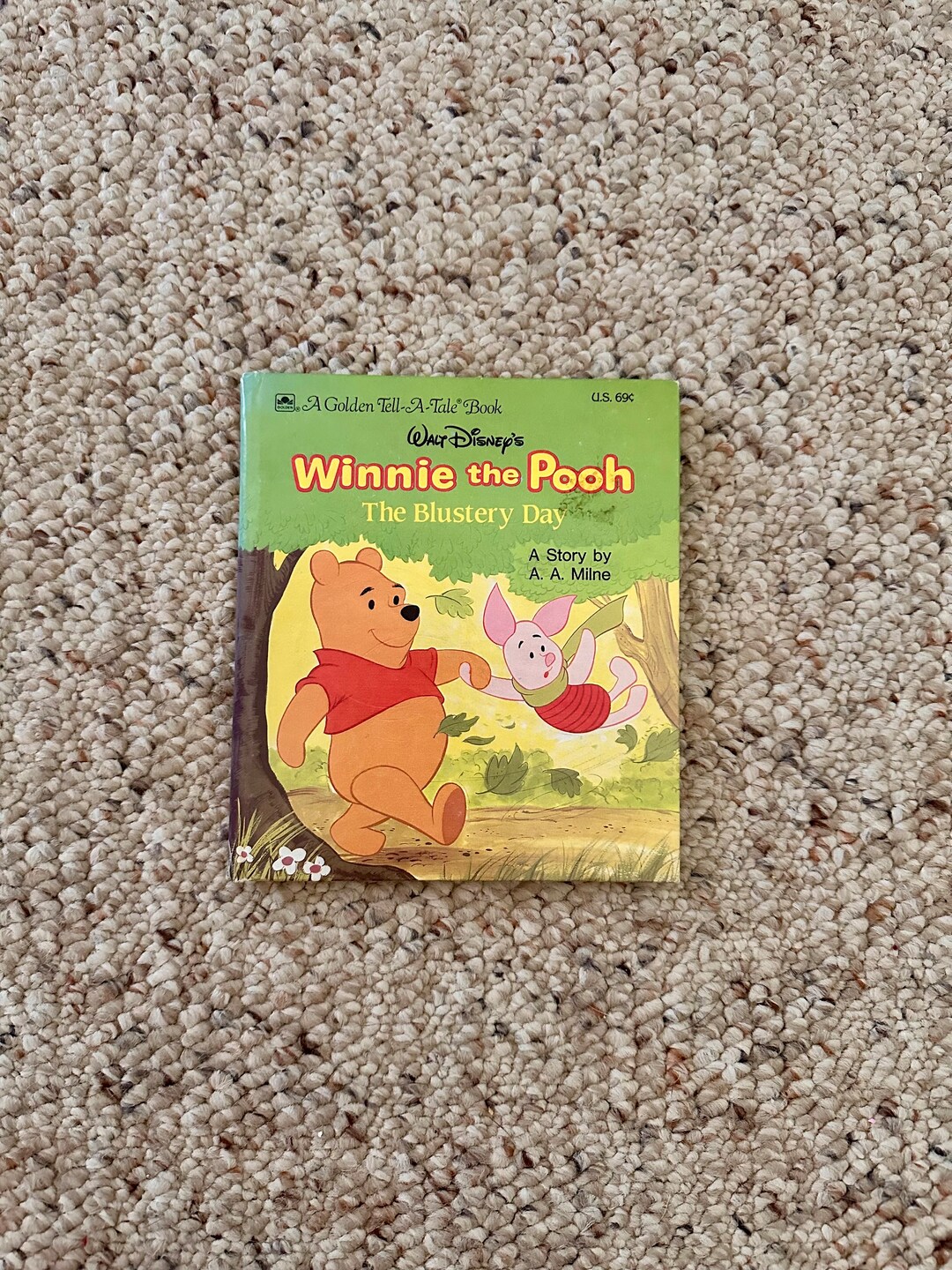 Vintage 1975 Golden Winnie the Pooh Children's Book - the Blustery Day ...