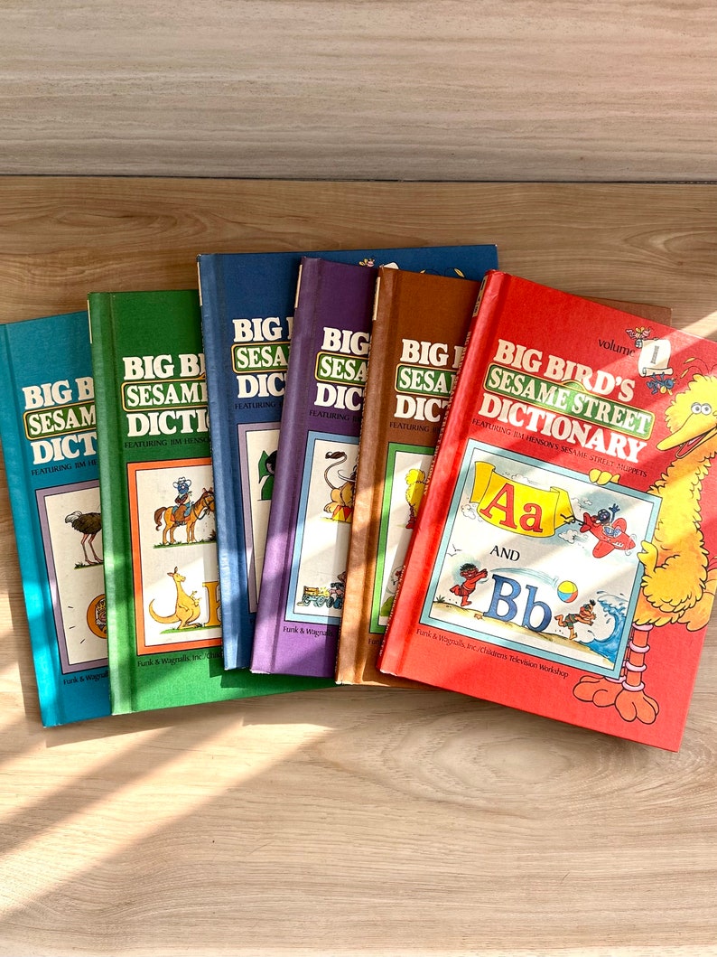 Big Bird's Dictionary Sesame Street Jim Henson Muppets Children's Books ...