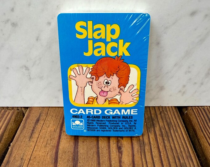 Vintage 1988 Golden Slap Jack Card Game: Unused New Old Stock - Etsy