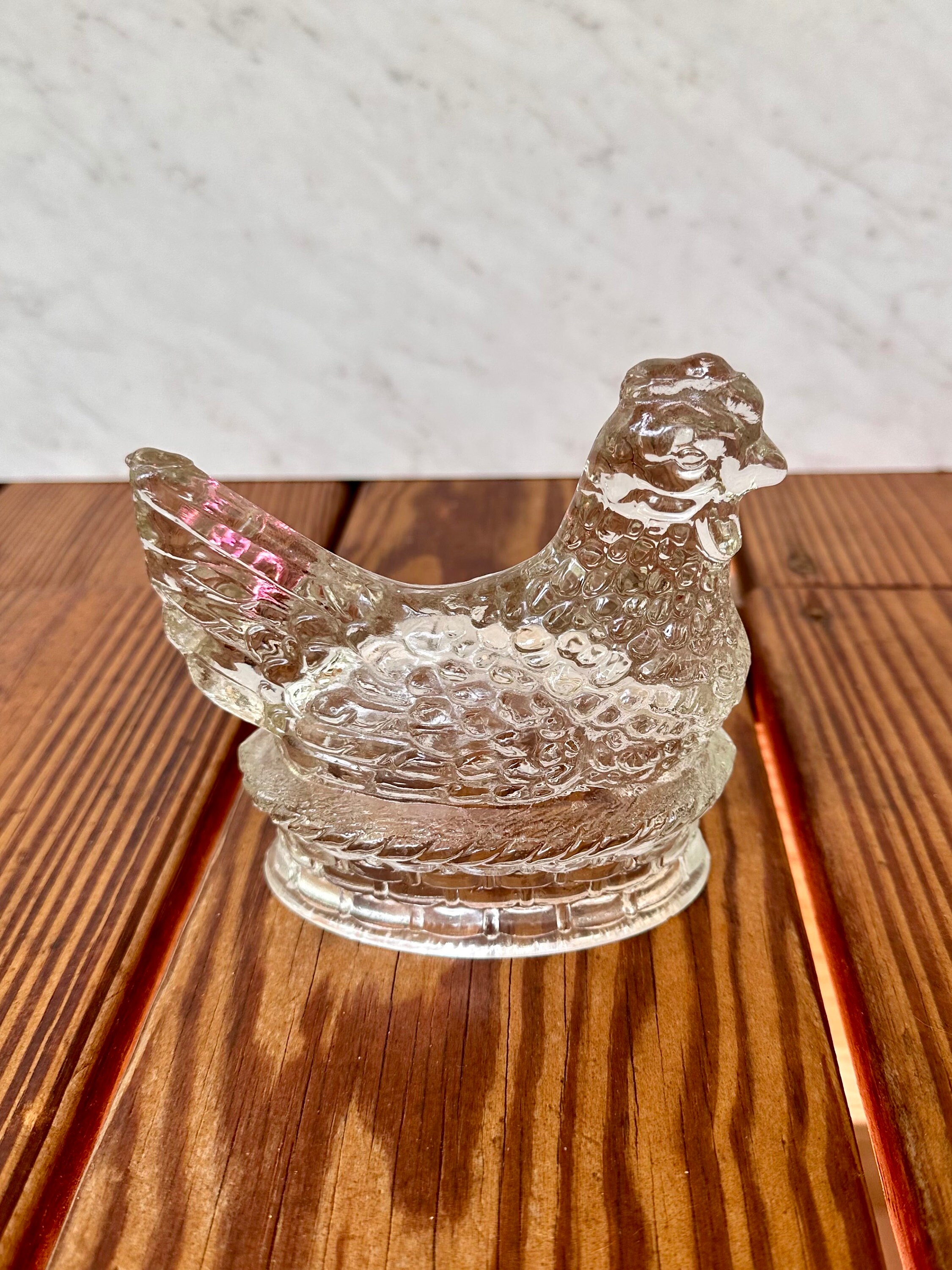 Vintage 1950's Jeanette Glass Hen on a Nest J.H. Millstein Jeanette ...