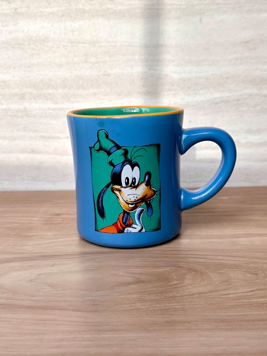 Vintage Walt Disneys Goofy Coffee Tea Mug Blue and Green Made in ...