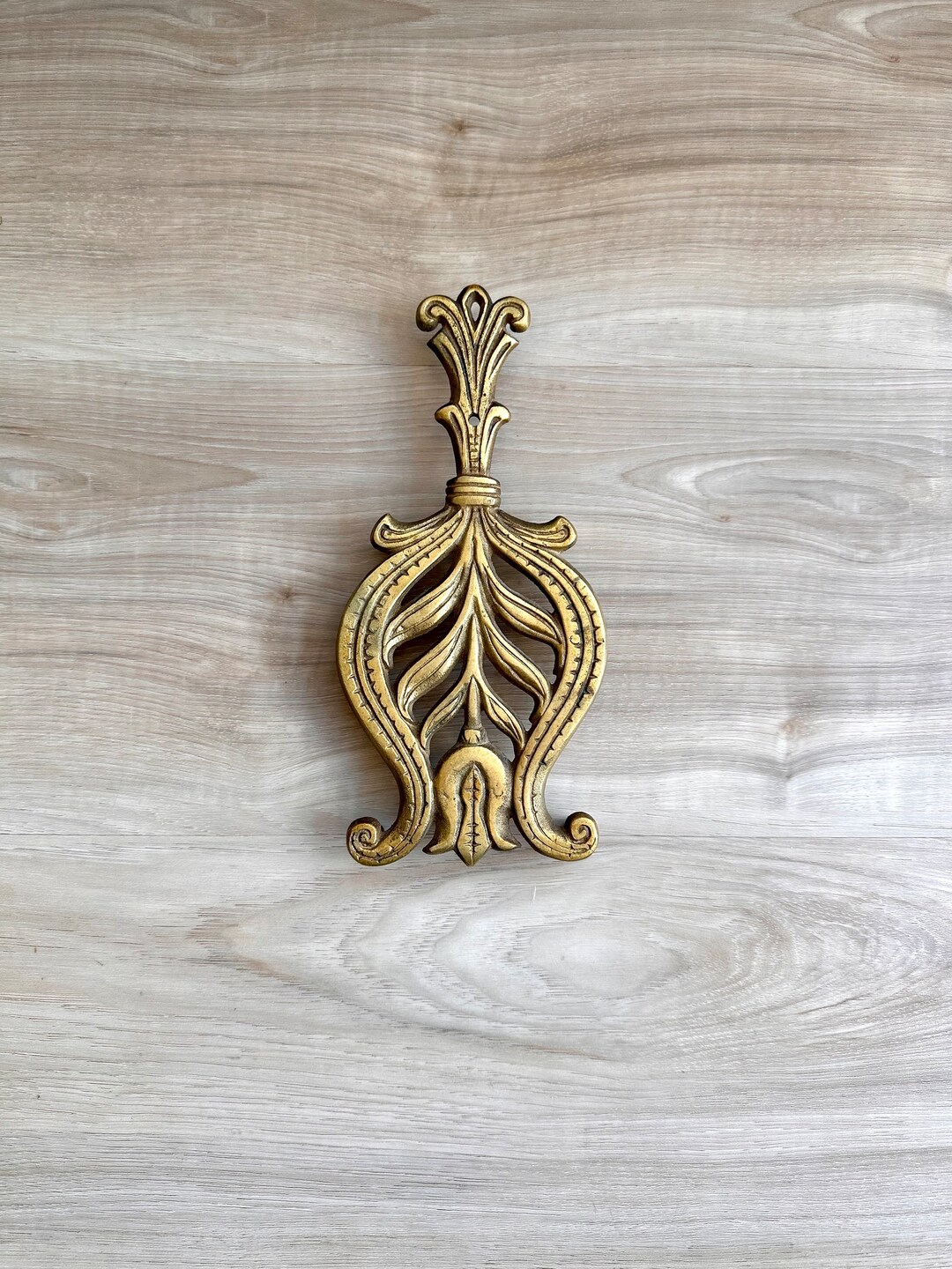 Vintage Gold Cast Iron Footed Tulip Trivet by Wilton - Kitchen Gift ...