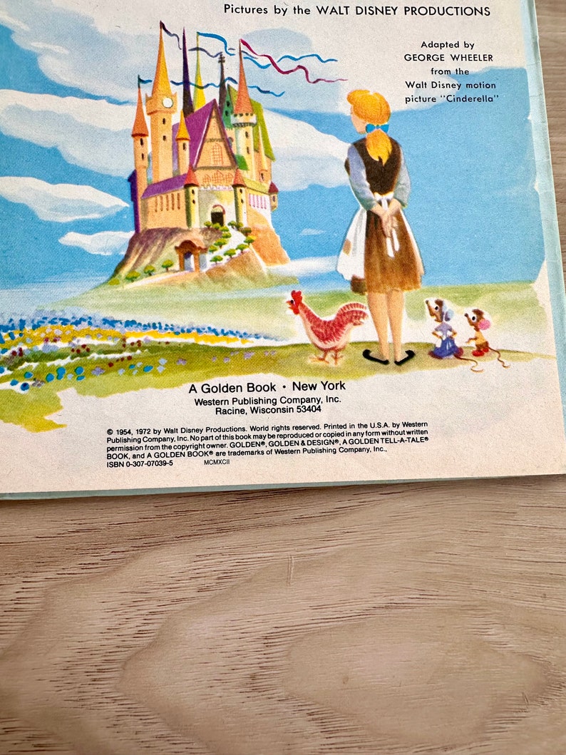 Cinderella Vintage 1972 Tell A Tale Book Walt Disney Classic - Etsy