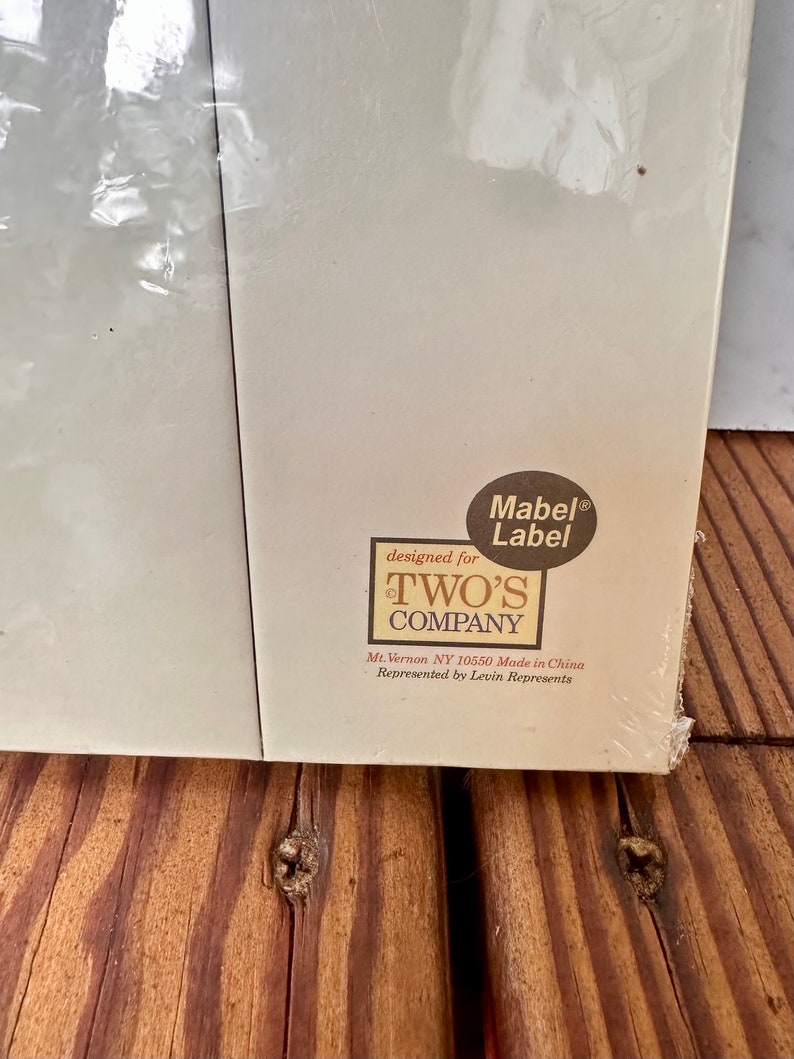 Vintage Mabel Label Two's Company 4 X 6 Photo Picture Frame New Baby ...